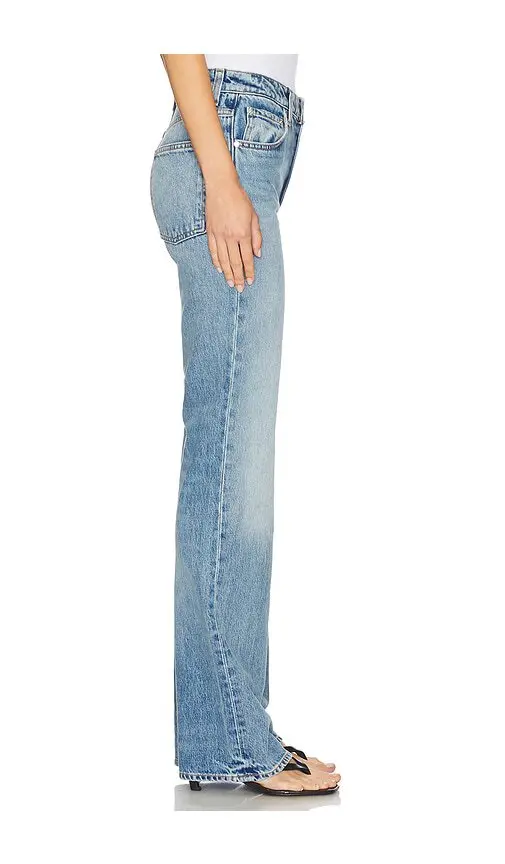 GRLFRND Melanie High Rise Boot Cut Jeans - Blue