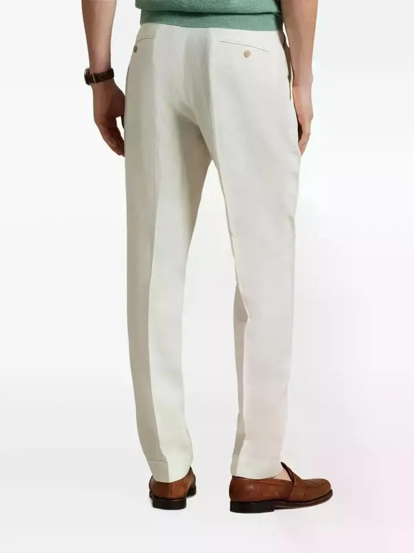 Polo Ralph Lauren Tailored Linen Suit Trousers - Neutrals