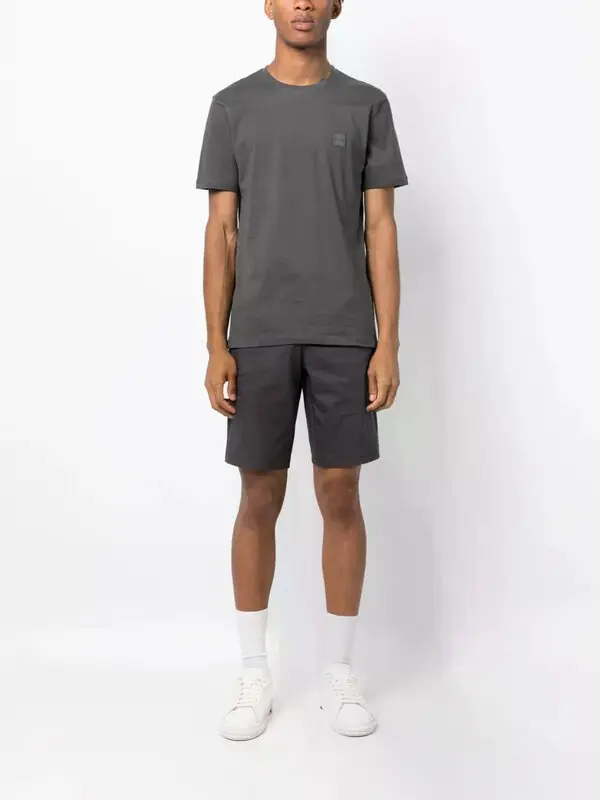 BOSS Slim-fit Shorts With Logo Patch