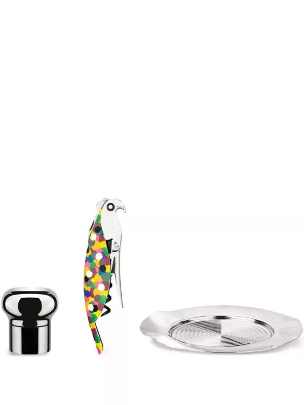 ALESSI Gam32 Stainless Steel Wine Set - Silver