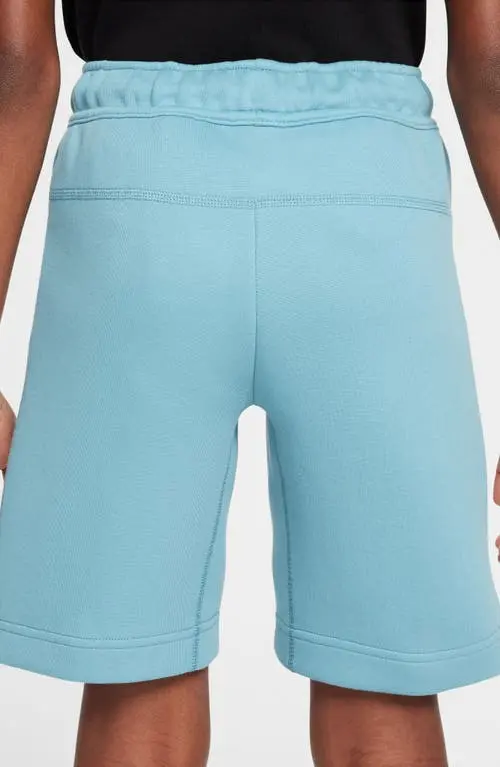 Nike Sportswear Tech Fleece Shorts - Denim Turquoise/black/black