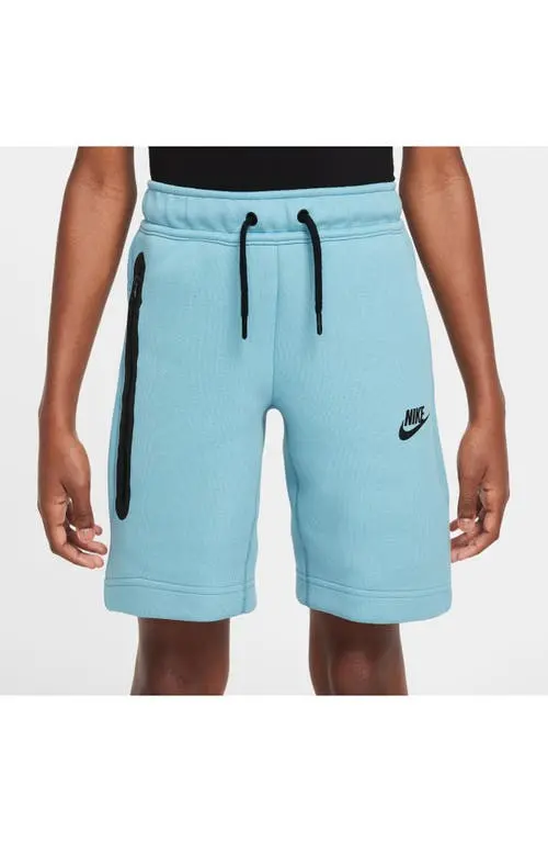 Nike Sportswear Tech Fleece Shorts - Denim Turquoise/black/black