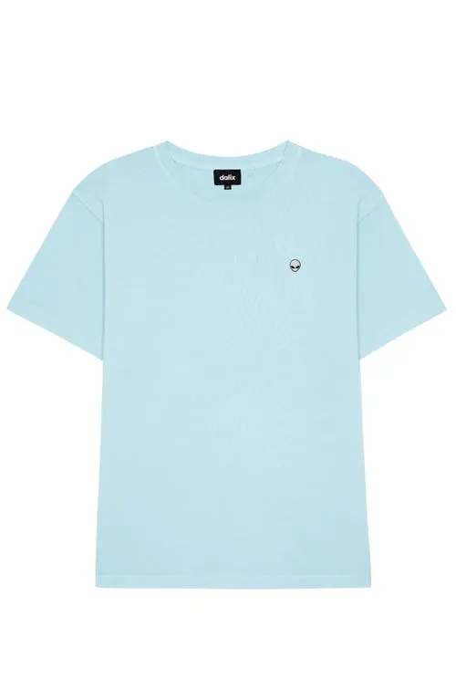 DALIX Lil Alien Midweight Garment Dye Tee - Sky Blue