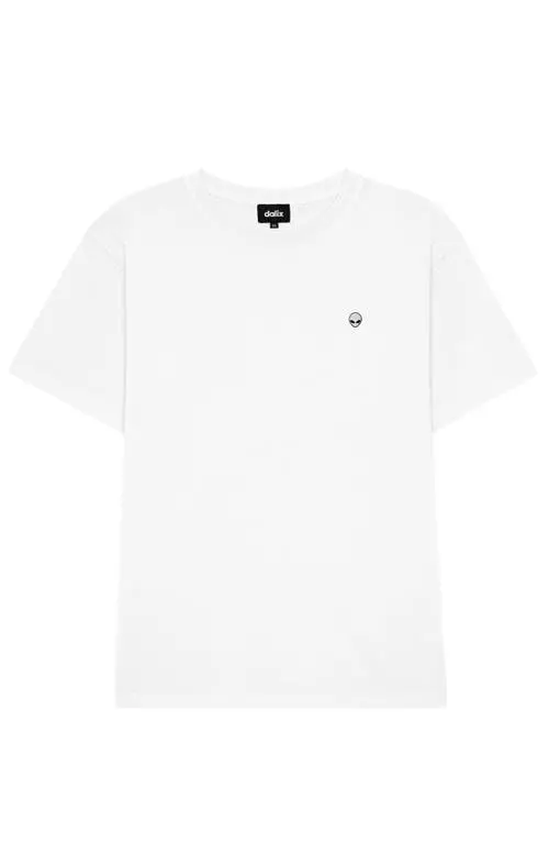 DALIX Lil Alien Midweight Garment Dye Tee - White