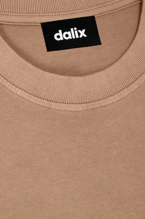 DALIX Lil Alien Heavyweight Pigment Dye Tee - Camel