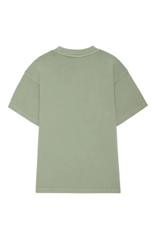 DALIX Lil Alien Heavyweight Pigment Dye Tee - Oil Green