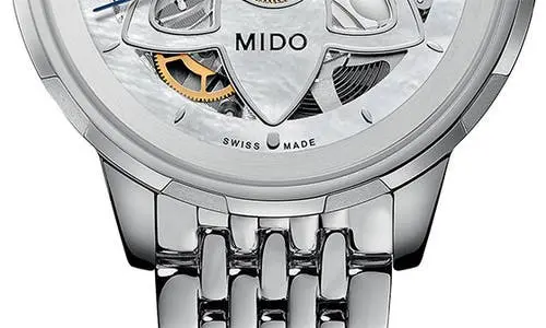 MIDO Rainflower Blossom Skeleton Automatic Bracelet Watch