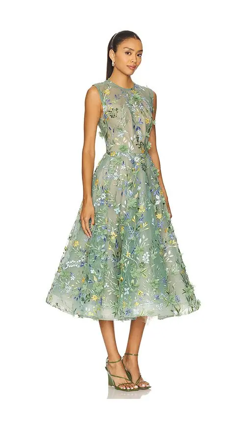 BRONX BANCO Saba Floral Midi Dress