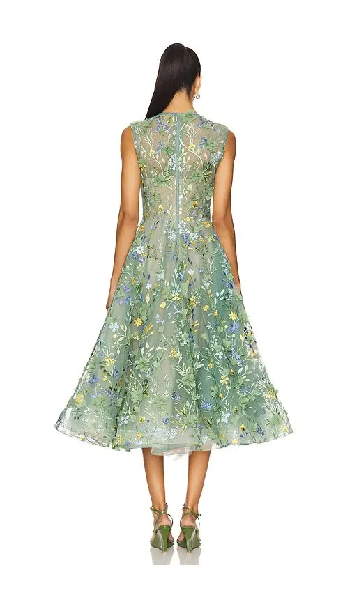 BRONX BANCO Saba Floral Midi Dress
