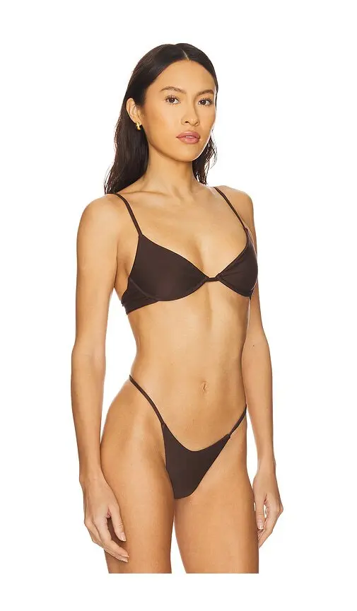 LOVEWAVE Frasier Demi Cup Top - Dark Brown