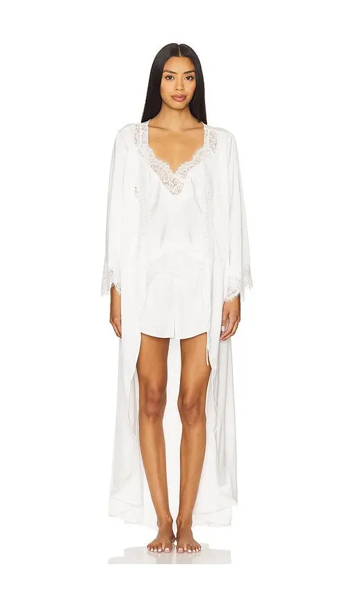 HOMEBODII Sian Maxi Robe - White