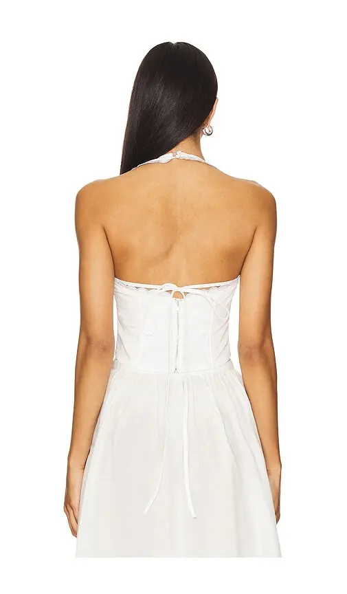 For Love & Lemons Tea Time Poplin Bustier Top