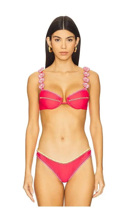CAPITTANA Lily Bikini Top - Pink