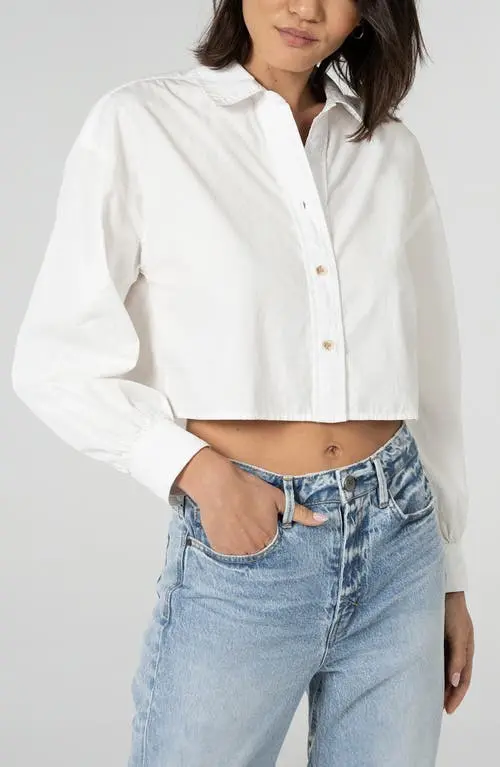 UNPUBLISHED Ana Cotton Crop Button-up Shirt
