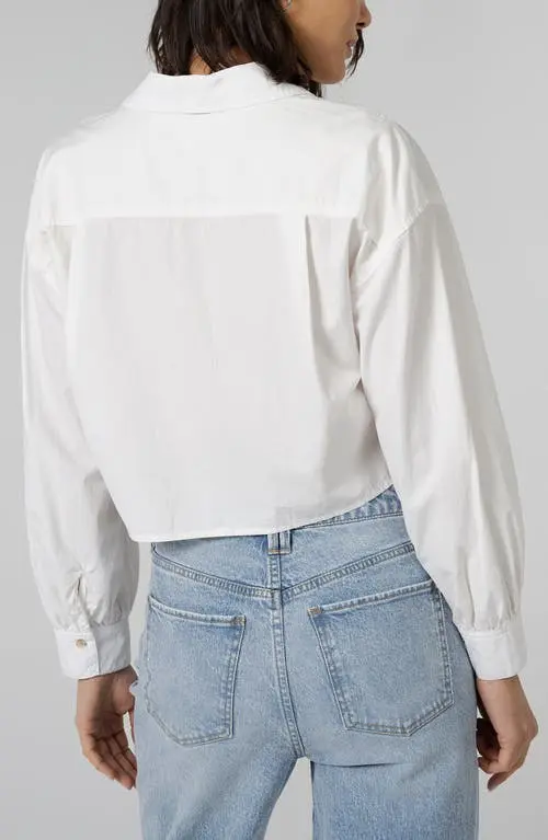 UNPUBLISHED Ana Cotton Crop Button-up Shirt