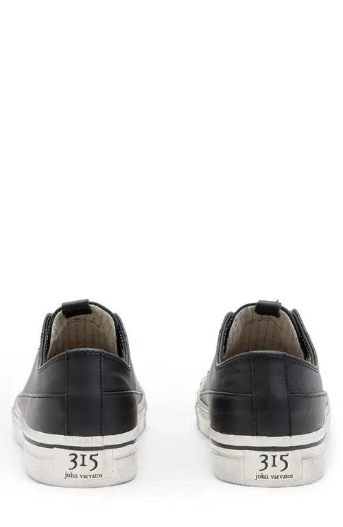 John Varvatos Laceless Low Top Sneaker - Black