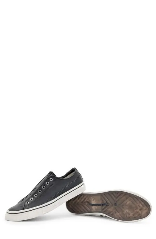John Varvatos Laceless Low Top Sneaker - Black