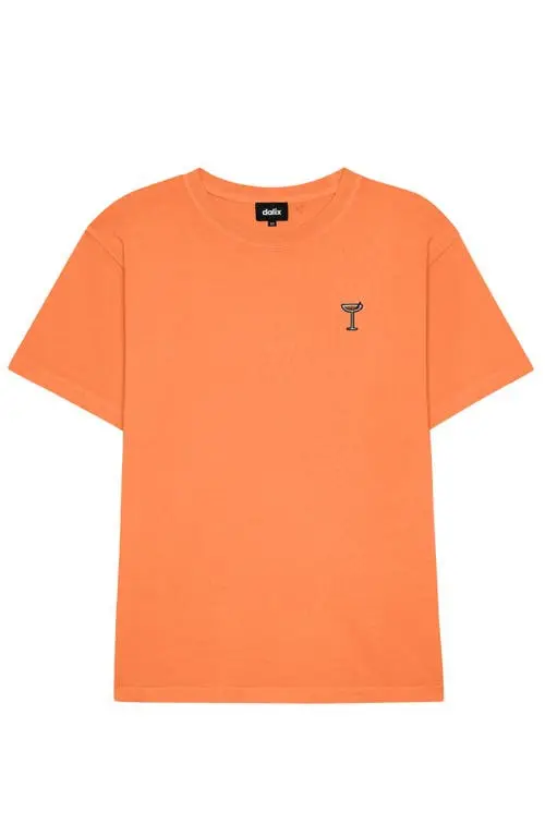 DALIX Coffee Martini Midweight Garment Dye Tee - Sherbert