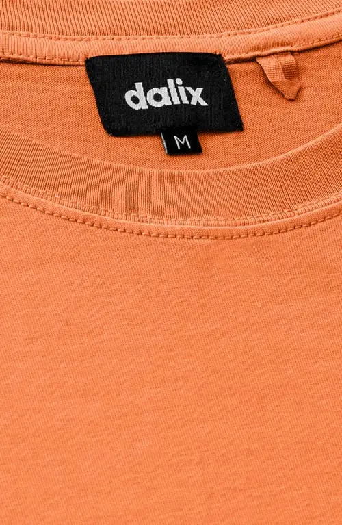 DALIX Coffee Martini Midweight Garment Dye Tee - Sherbert