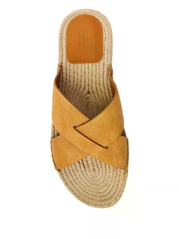 Zegna Cross-strap Espadrille Sandals - Brown