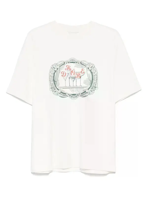 Drole De Monsieur Graphic-print T-shirt - White
