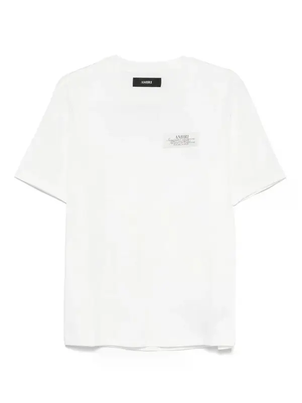 Amiri Logo-patch T-shirt - White