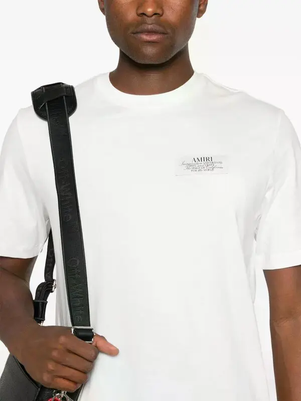 Amiri Logo-patch T-shirt - White