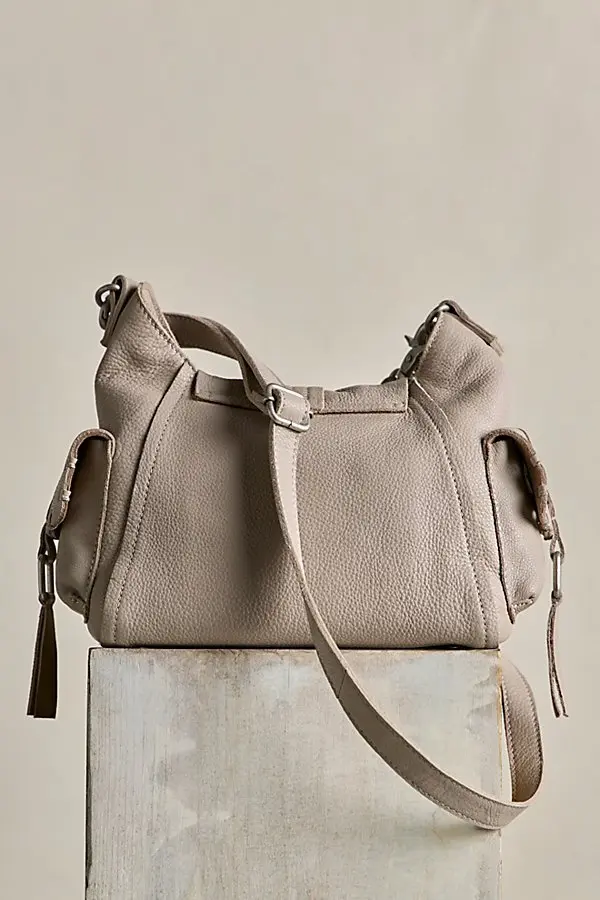 Free People We The Free Baby Leigh Distressed Leather Tote