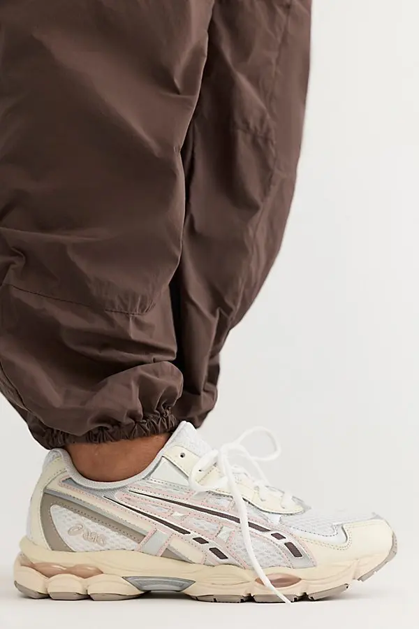 Asics Gel-nyc 2055 Lace-up Sneakers - White/pink Cloud