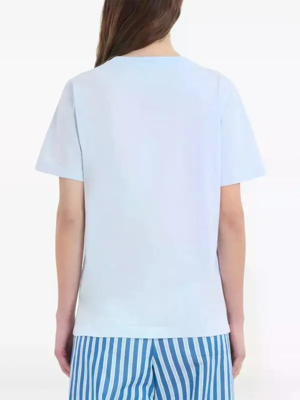 Marni Logo-stitch Cotton T-shirt