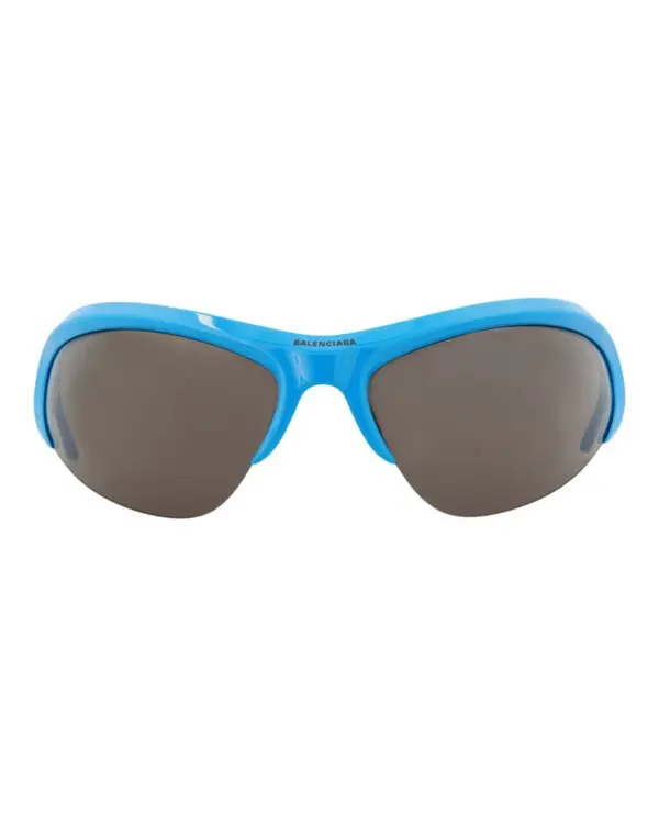 Balenciaga Shieldframe Bio Injection Sunglasses - Light/blue/silver