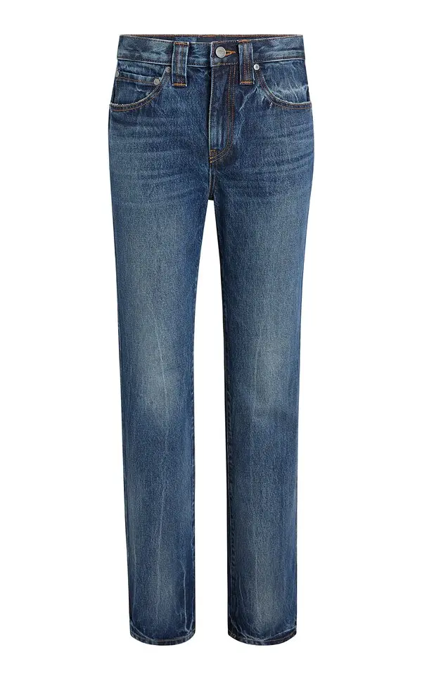 Khaite Farley Mid-rise Straight-leg Jeans - Medium Wash
