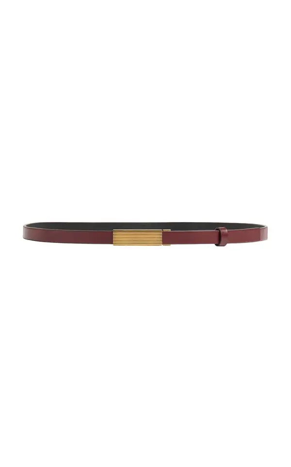 Khaite Empire Leather Belt - Red