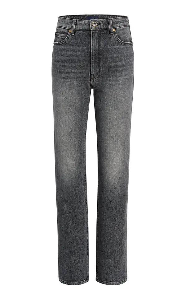 Khaite Daniella High-rise Straight-leg Jeans - Grey