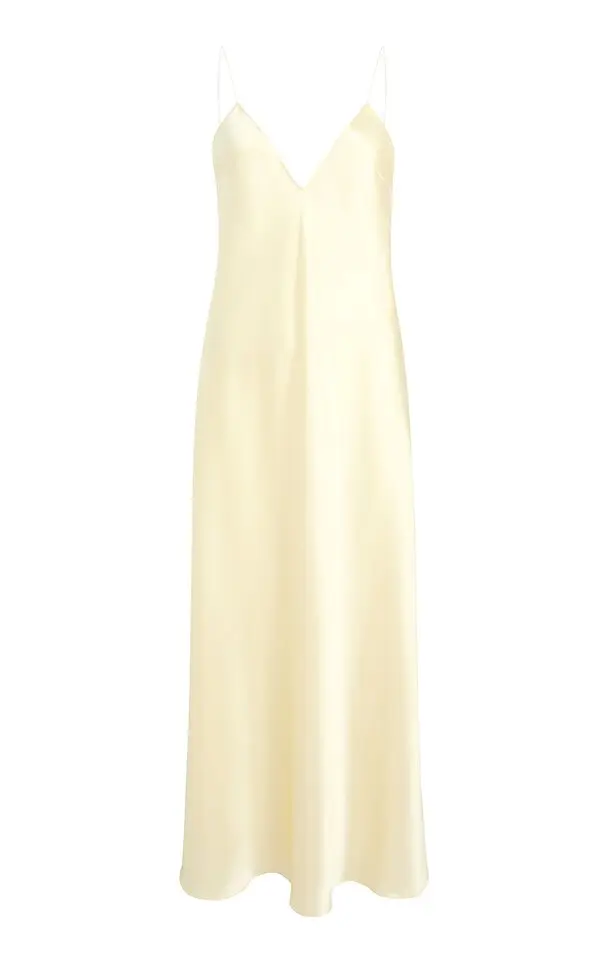 Khaite Taja Satin Maxi Dress