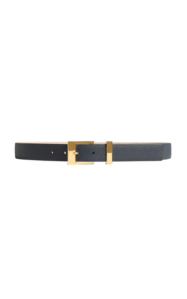 Khaite Manhattan Leather Belt - Black