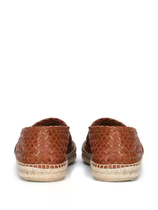 Dolce & Gabbana Woven Leather Espadrilles