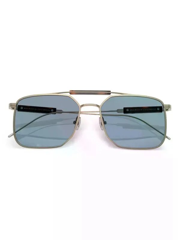Brunello Cucinelli Square-frame Sunglasses - Gold