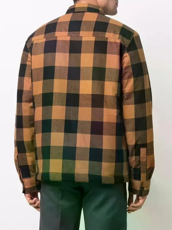 Dickies Plaid Check Print Jacket - Brown