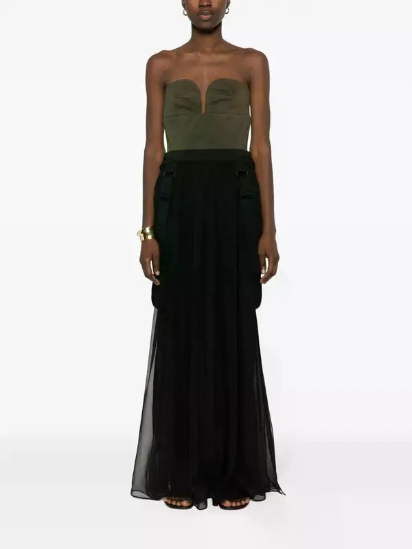 Max Mara Jedy Chiffon Maxi Skirt - Black