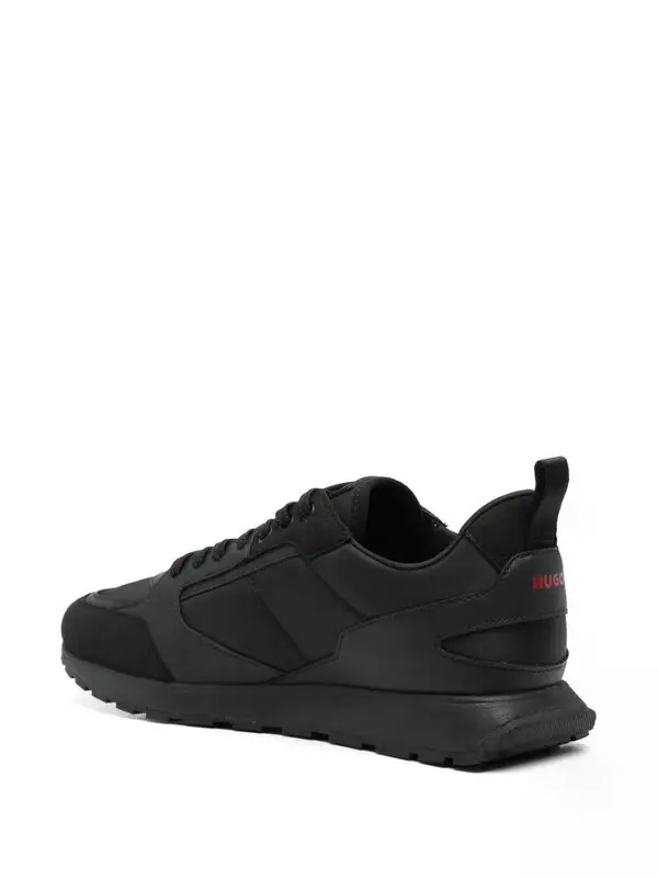 Hugo Logo-embellished Sneakers - Black