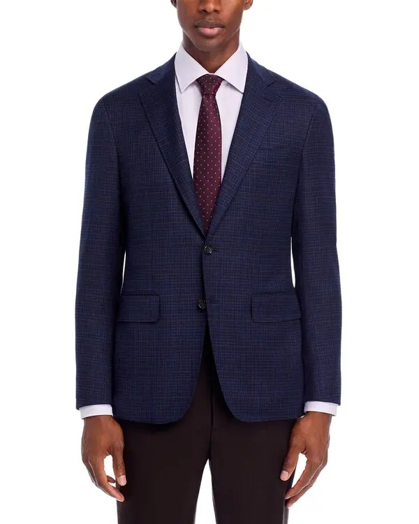 Canali Trim Fit Windowpane Sport Coat