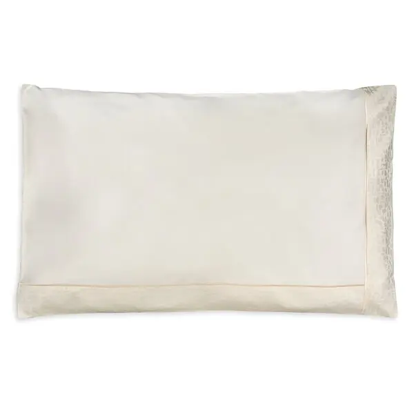 DEA LUXURY LINENS Matera Jacquard Standard Sham, Pair - Ivory
