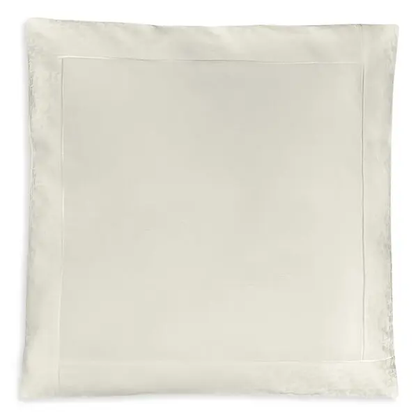 DEA LUXURY LINENS Matera Jacquard Euro Sham - Ivory