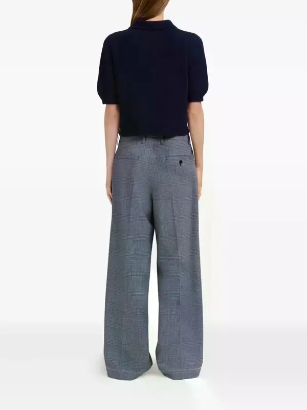 Marni Prince Of Wales-check Trousers - Neutrals