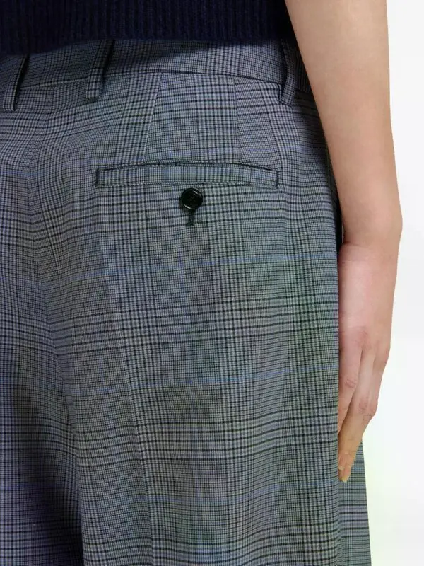 Marni Prince Of Wales-check Trousers - Neutrals