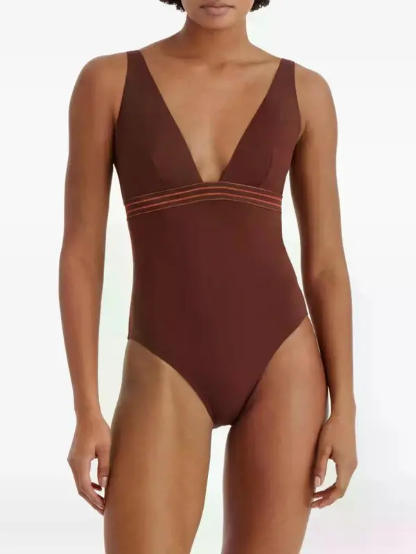 ERES Sillage One-piece Swimsuit - Brown