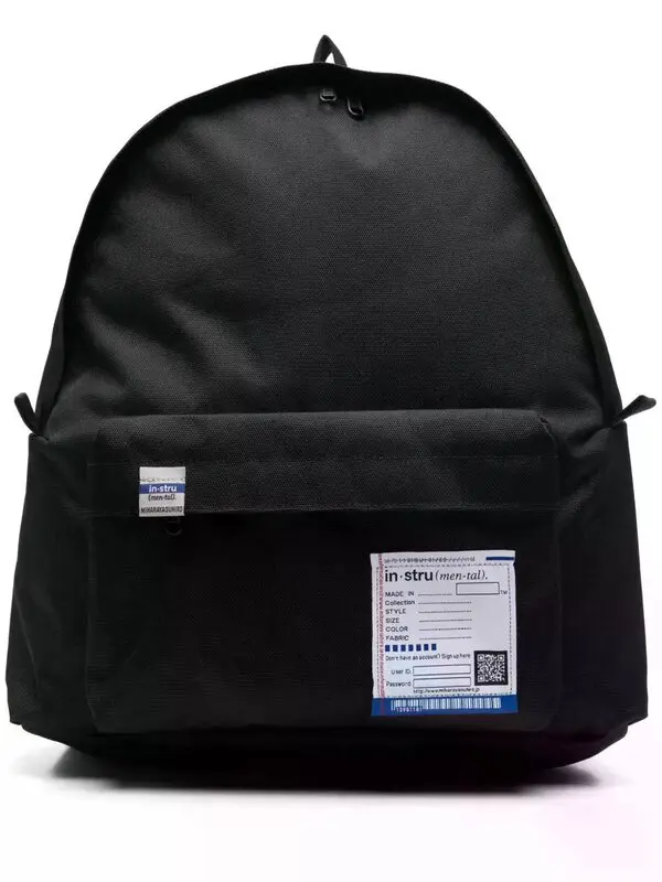 Mihara Yasuhiro Logo-patch Backpack - Black
