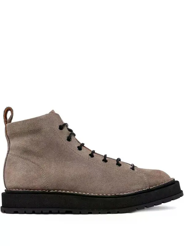 BUTTERO® Suede Lace-up Ankle Boots - Neutrals