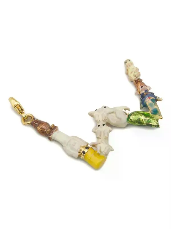 Marni Alphabet "w" Charm With Iconic Motifs